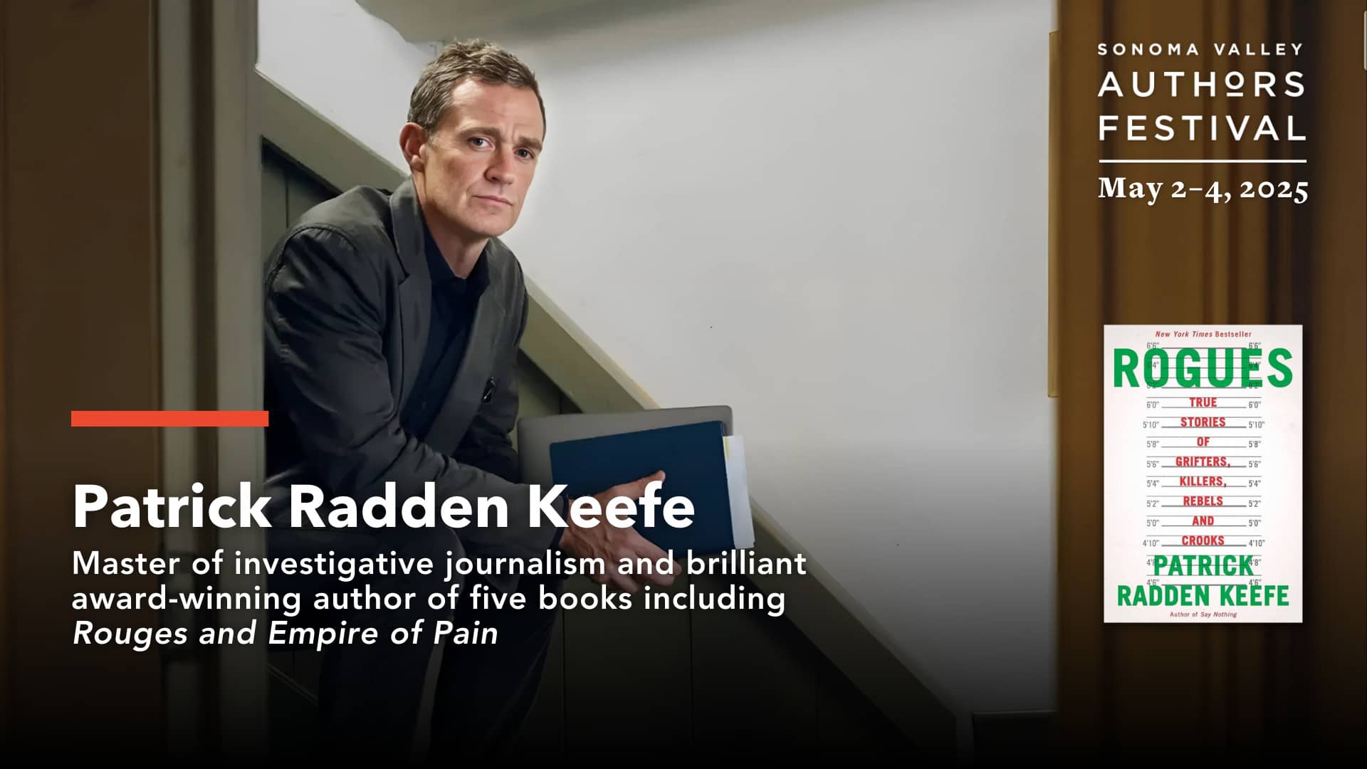 Patrick Radden Keefe - Sonoma Valley Authors Festival